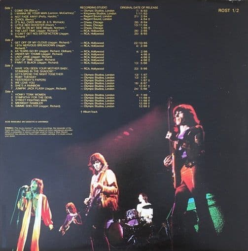 THE ROLLING STONES Rolled Gold Vinyl Record LP Decca